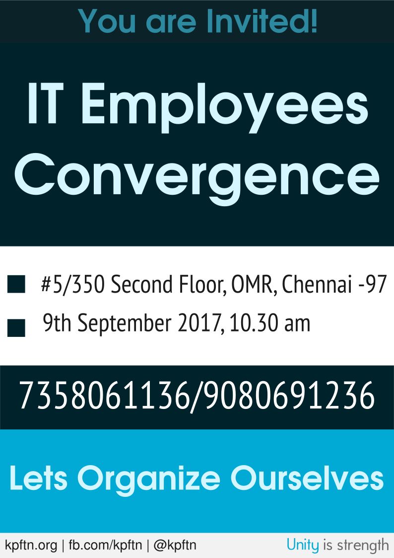 IT Employees Convergence | Union of IT & ITES Employees (UNITE)